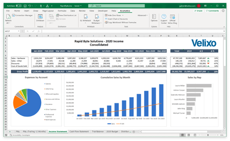 See Velixo, Excel Based Reporting in Action: Nov 9th