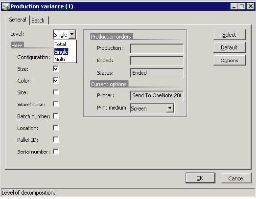 Tracking Materials Quantity Variance in Dynamics AX